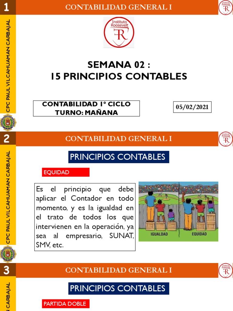 15 Principios Contables Esenciales | PDF | Contabilidad | Economias