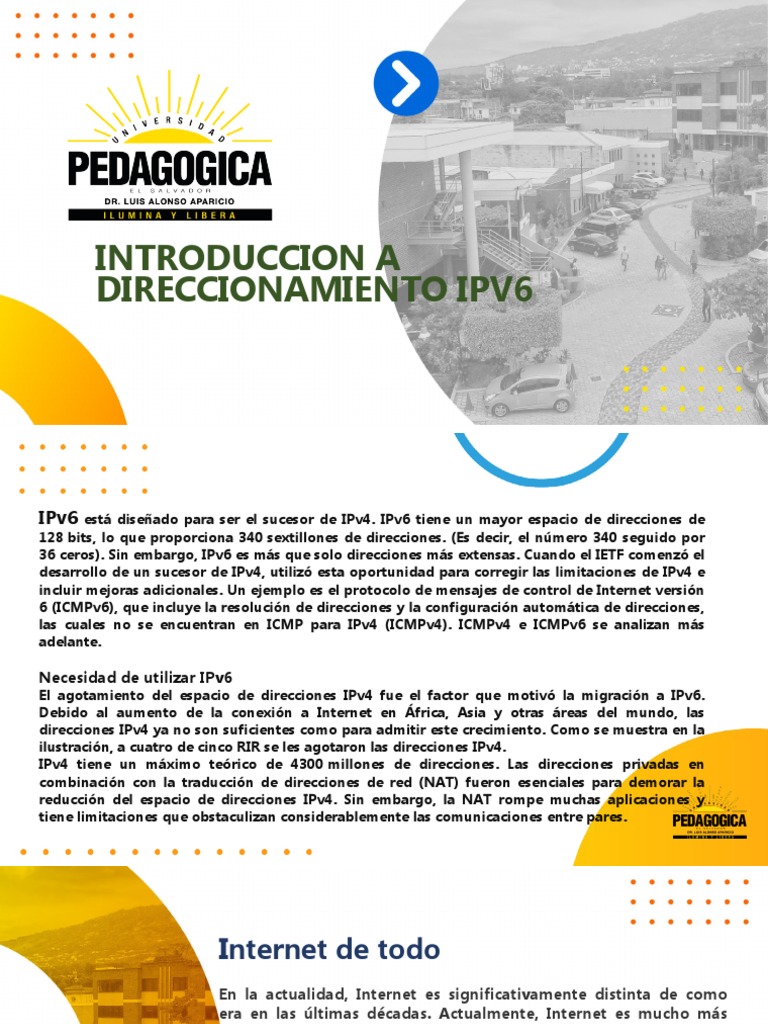 Direccionamiento IPV6 | PDF | Yo Pv6 | Dirección IP