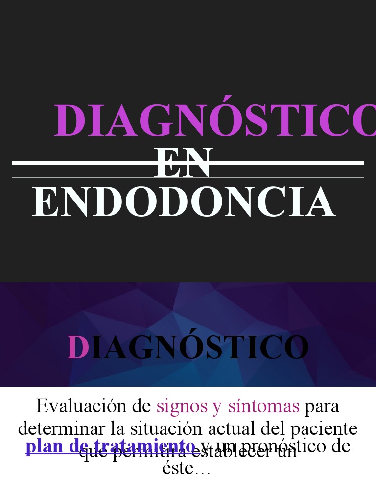 DX en Endodoncia | PDF | Diagnostico medico | Enfermedades y trastornos