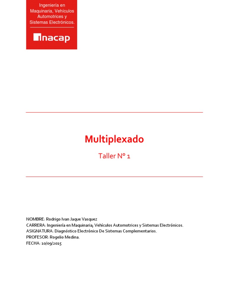 Multiplexado | PDF | Informática | Bienes manufacturados