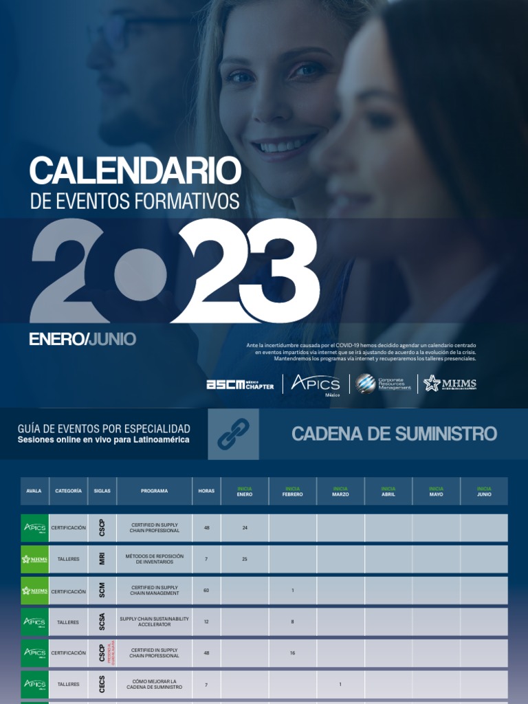 Calendario-2023 Primer Semestre | PDF | Logística | Procesos de negocio