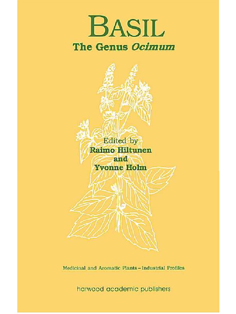 Basil - The Genus Ocimum Volume 10 of Medicinal and Aromatic Plants ...