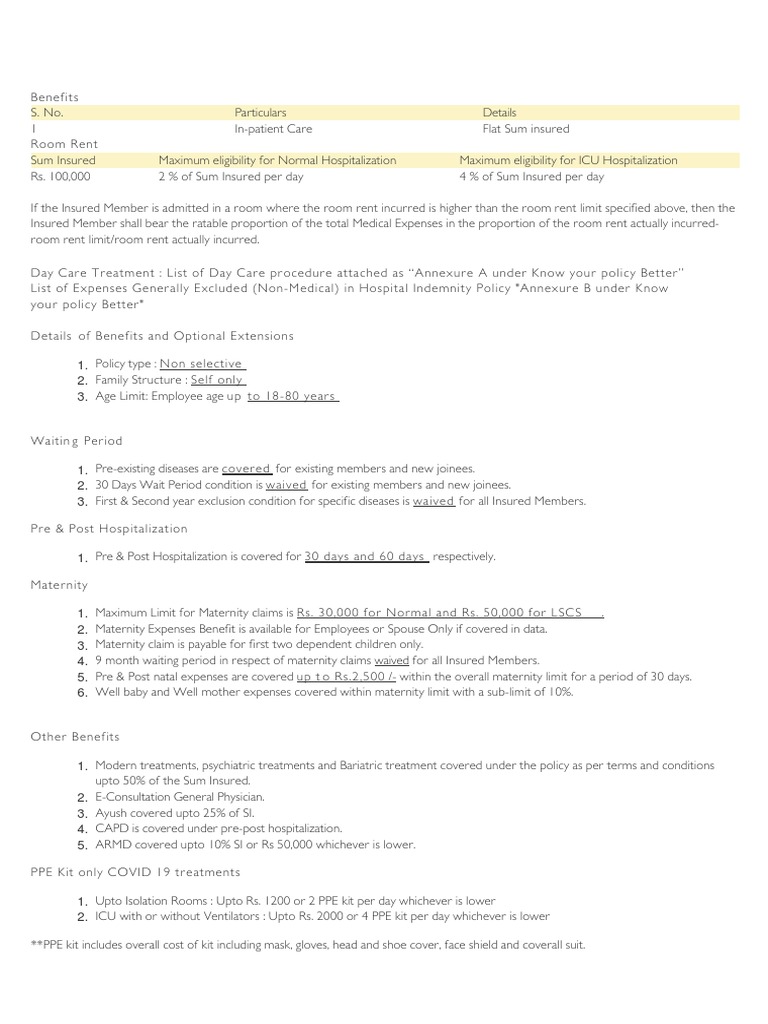 Policy Copy - 60186276 | PDF | Hospital | Insurance