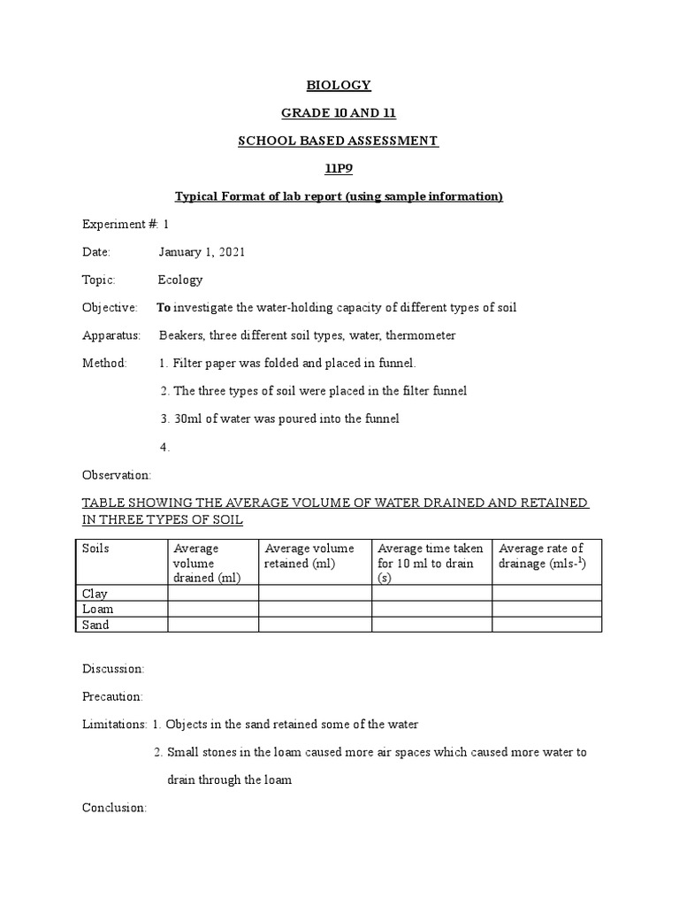 Observation and Discussion Questions For CSEC Biology | PDF ...