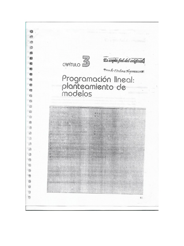 Unidad 1 Inv. Opr. I Cap. 3 | PDF