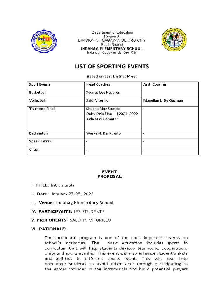 Event Proposal | PDF