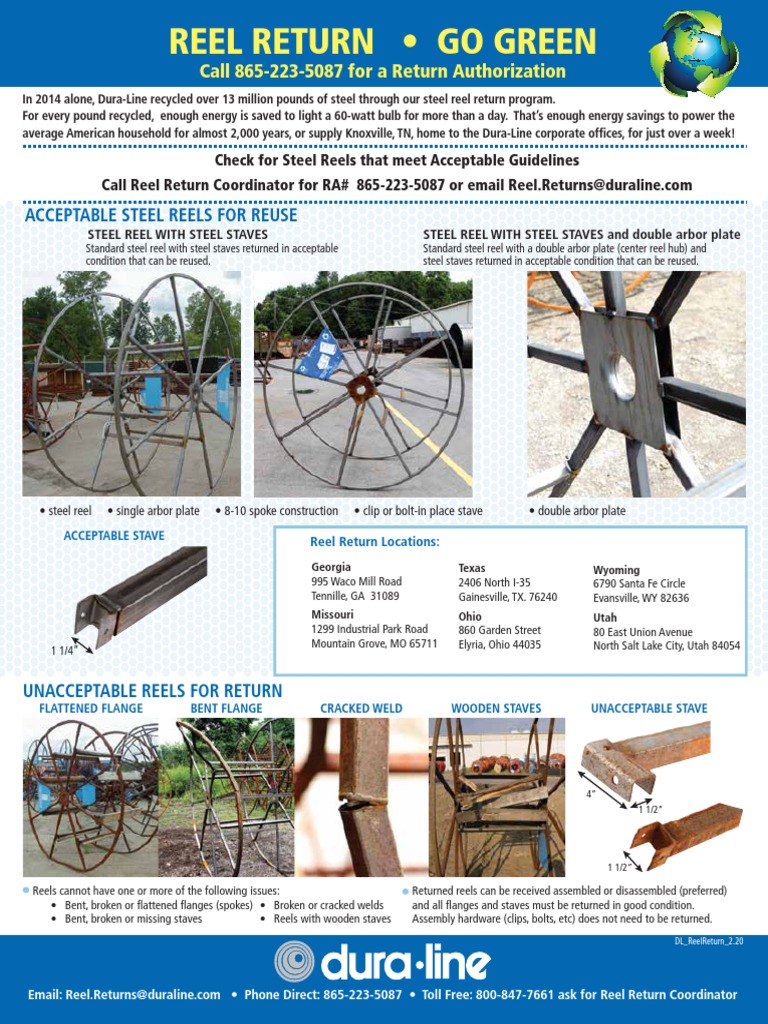 Steel Reel Return Guidelines | PDF