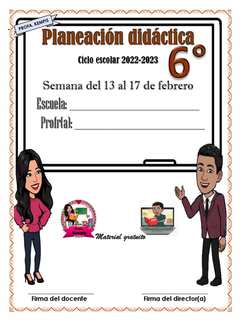 6 - S22 Planeaci - N Profa Kempis | PDF | Aprendizaje