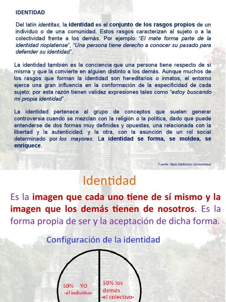 Identidad - Definición | PDF