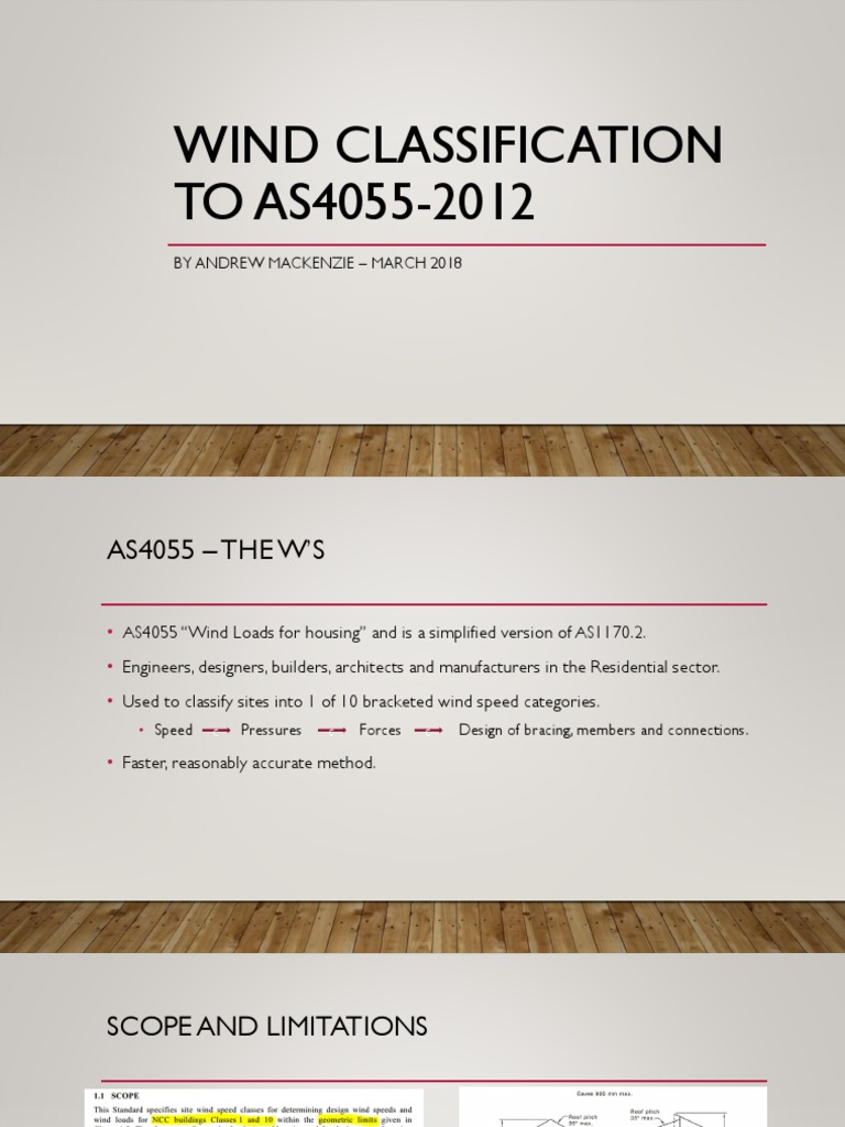 N2 Wind Classification in AS4055 Standards | PDF