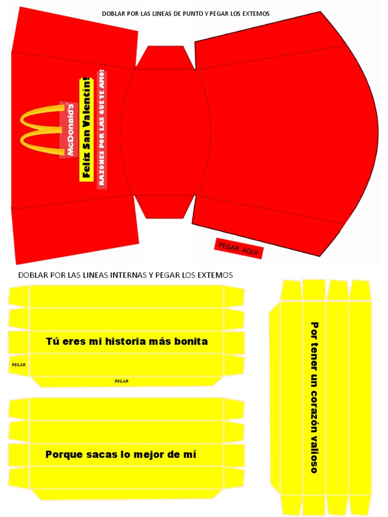 Caja MC Donald Papas Fritas | PDF