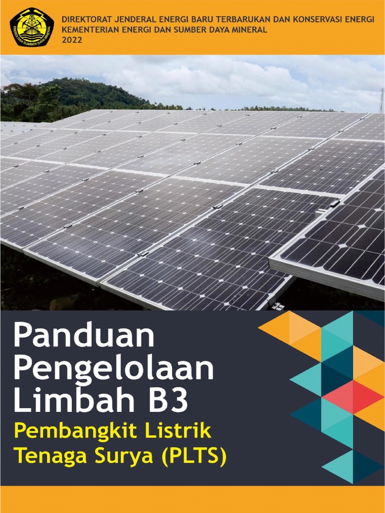 Panduan Pengelolaan Limbah B3 PLTS Final | PDF