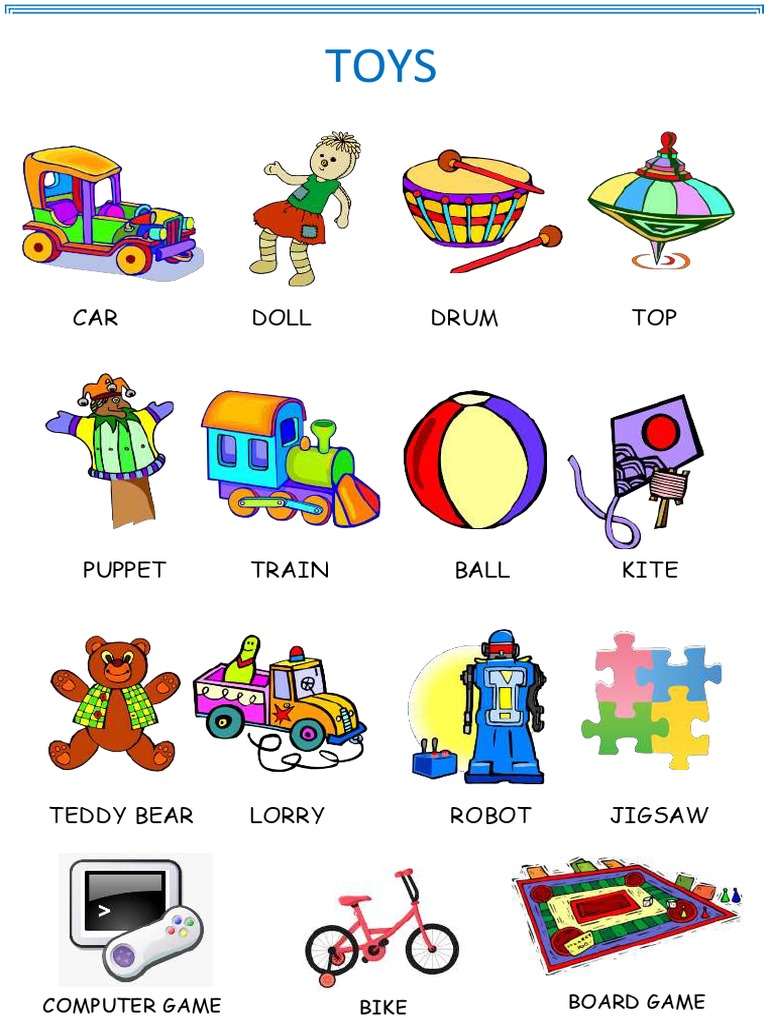 Toys Vocabulary | PDF