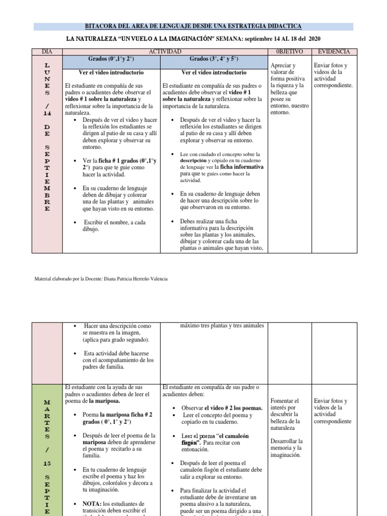 BITACORA ESPAÑOL | PDF | Barro