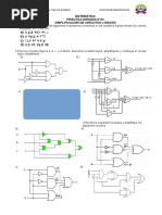 Ejercicios de Ejemplo de Compuertas Lógicas y Circuitos Combinacionales | PDF | Puerta lógica ...
