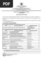 SELG Accomplishment Report 1st Quarter | PDF