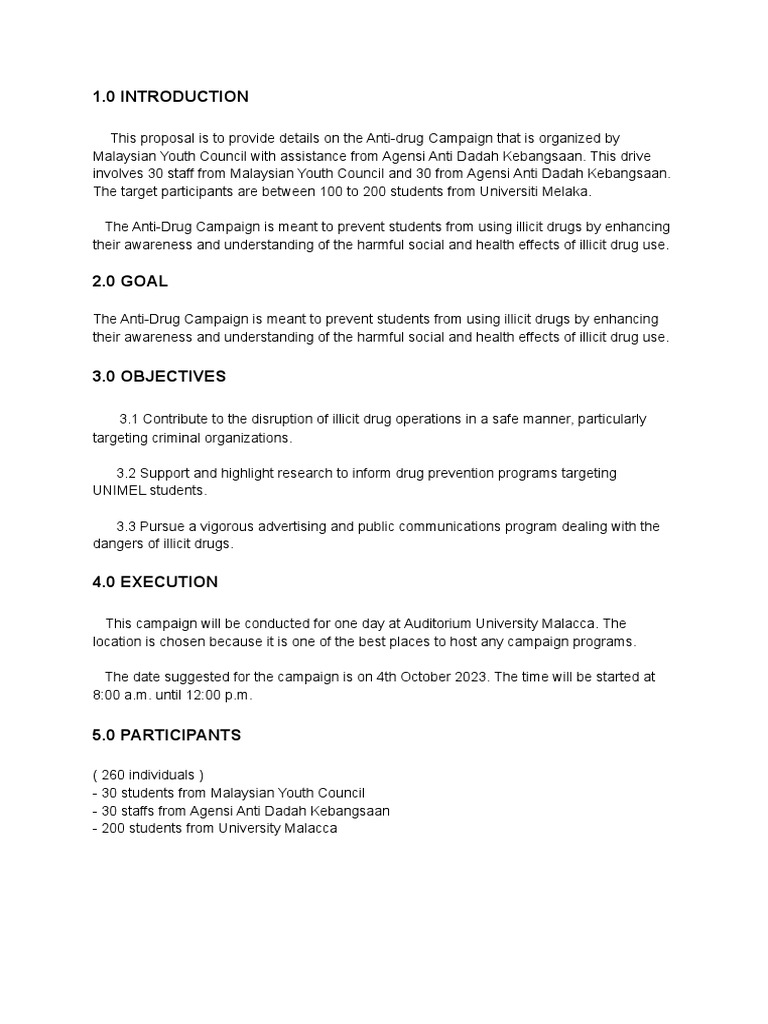 Proposal Print | PDF | Health Care | Social Aspects Of Psychoactive Drugs