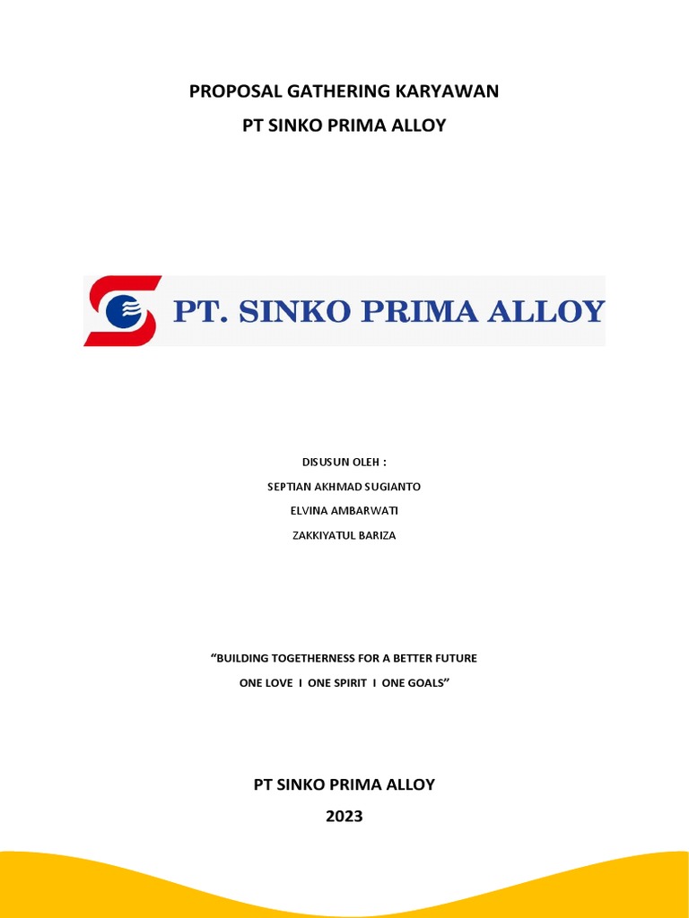 Proposal Gathering Karyawan Pacet | PDF