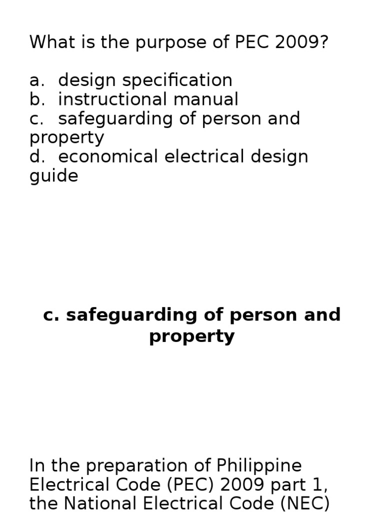 PEC.pptx | PDF | Insulator (Electricity) | Electrical Wiring