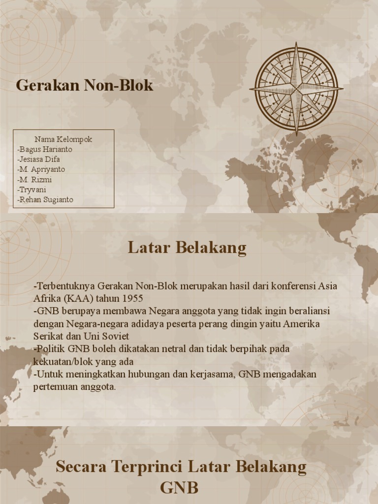 Sejarah dan Tujuan Gerakan Non-Blok | PDF | Politik