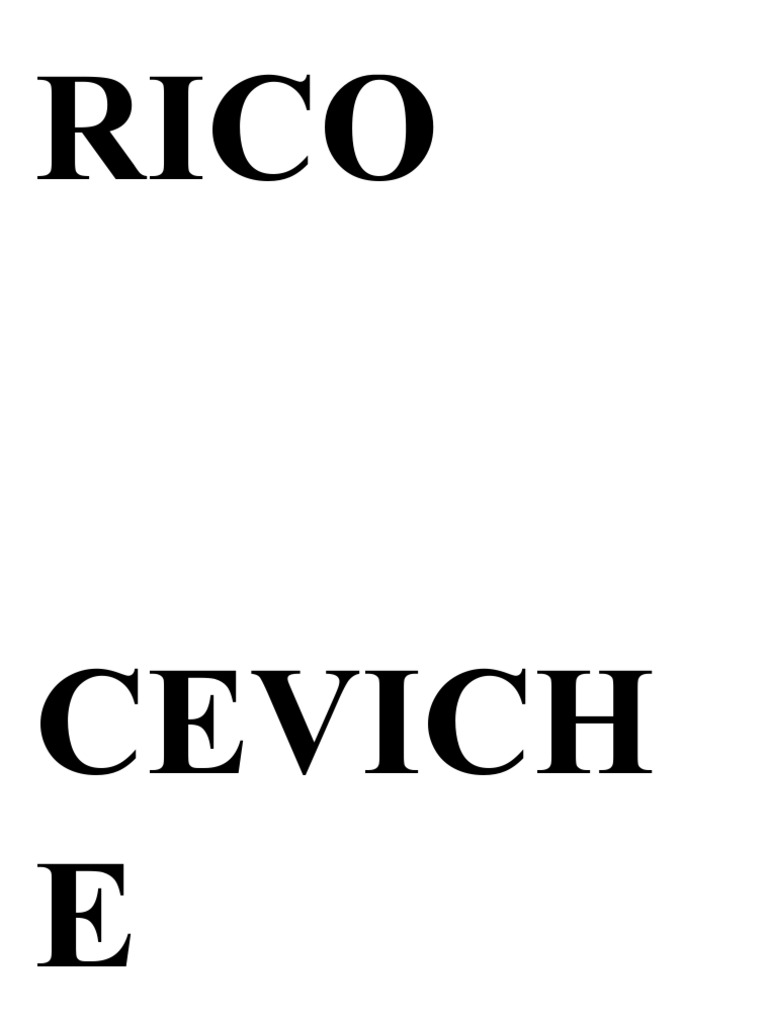Letrero Ceviche | PDF