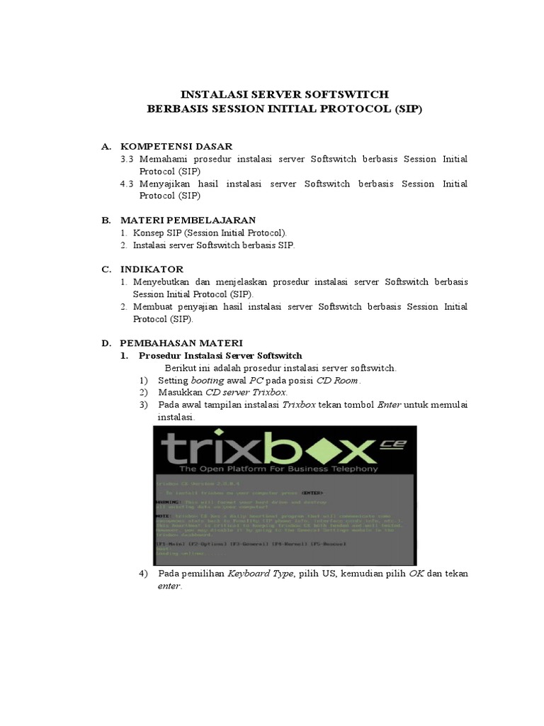 Modul Konfigurasi Trixbox | PDF