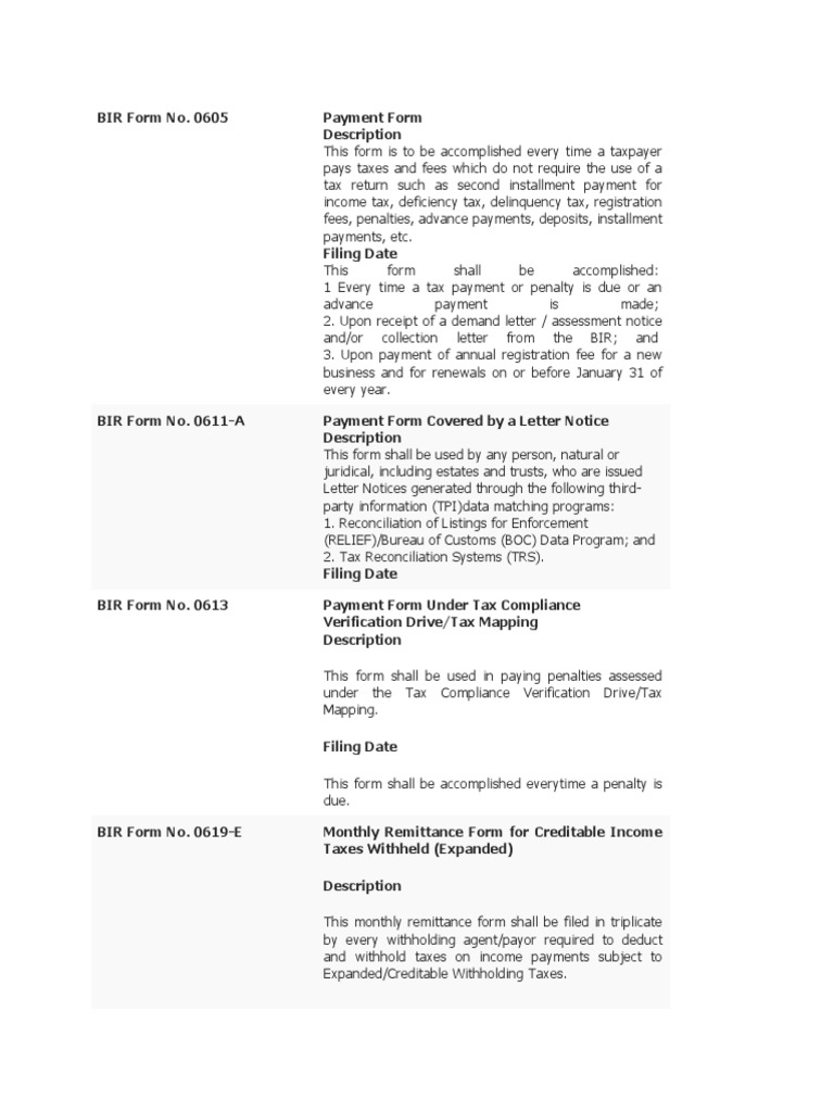BIR Form Explanation | PDF | Taxation In The United States | Taxes