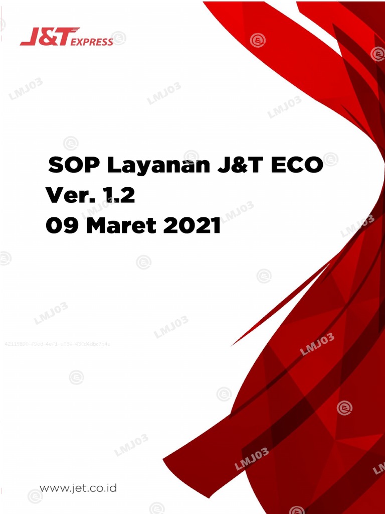 SOP Layanan J&T ECO Ver. 1.2 20210309 | PDF