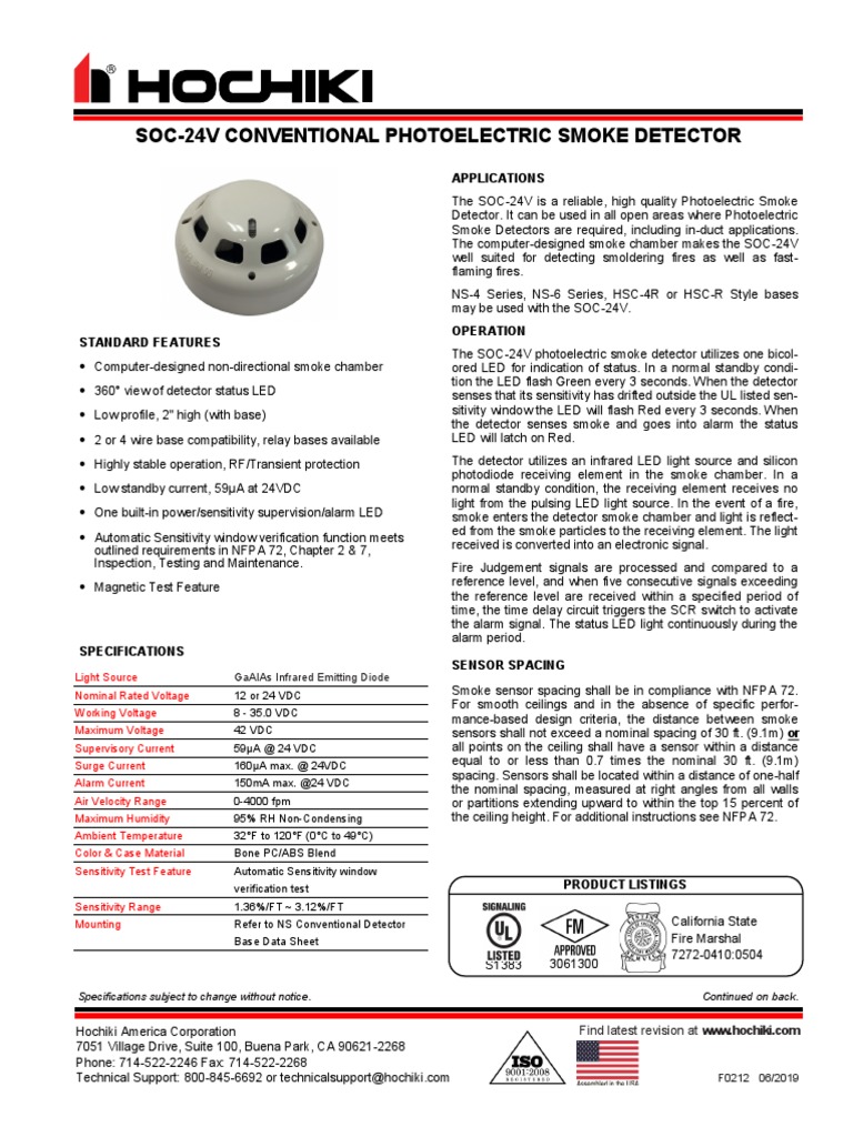 Https Hochiki - VN Uploads Plugin File 135 1590594717-270100149-Soc-24v-Photoelectric-Smoke ...