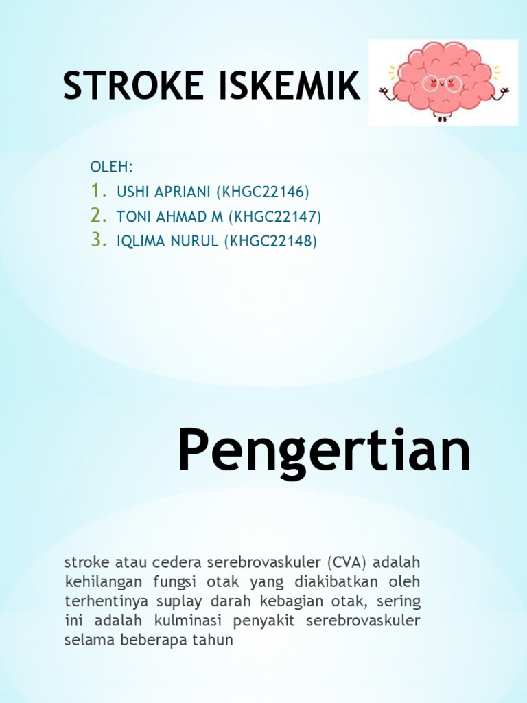 Stroke Iskemik | PDF