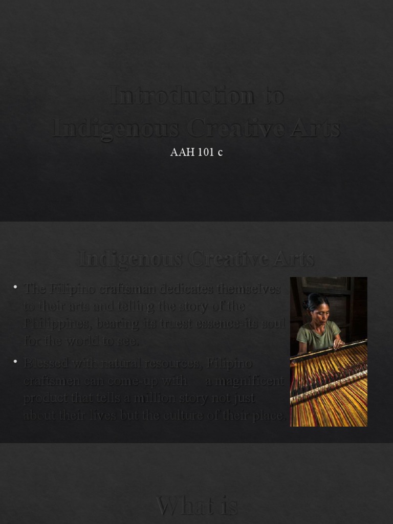 Lesson 1 Intro To Indigenous Creative Art | PDF