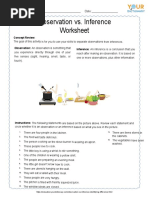 Science Process Skills Worksheet | PDF | Observation | Science