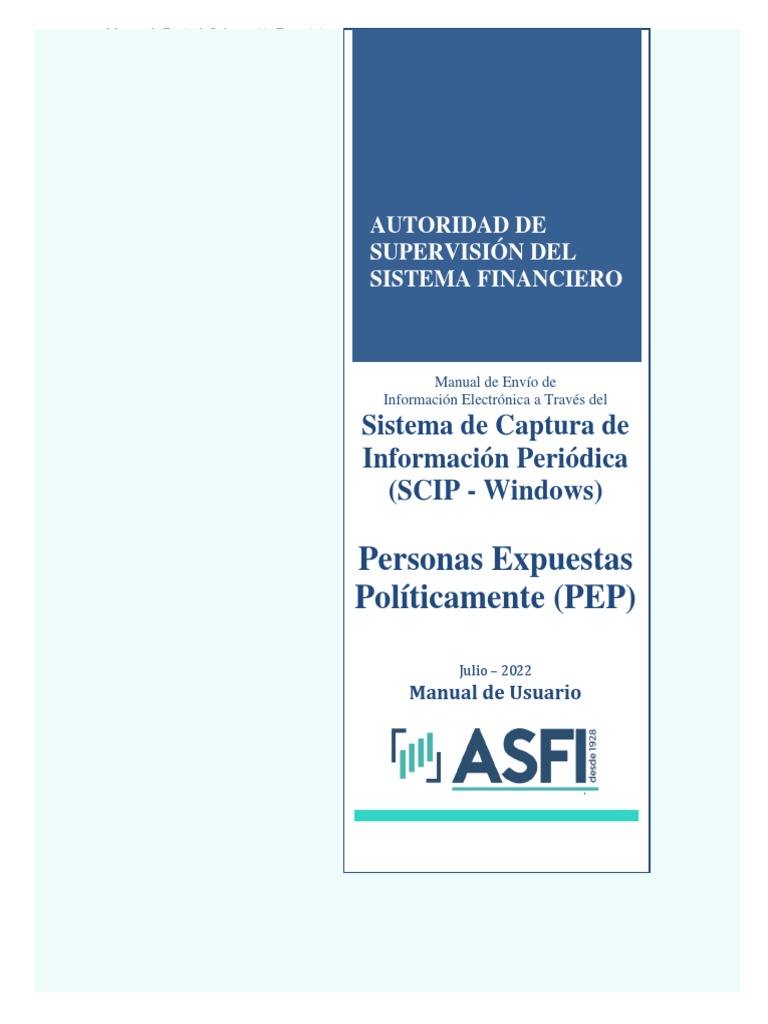 Manual de Envío de Información Electrónica A Través Del SCIP - M029 - PEP | PDF | Información ...