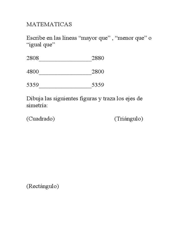 Matematicas 3er Grado | PDF
