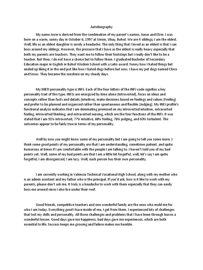 An Insightful Self-Reflection: Exploring Personality Traits, Career ...