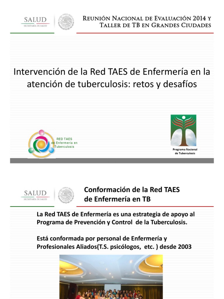 Red TAES en la Lucha contra la TB | PDF | Enfermería | México