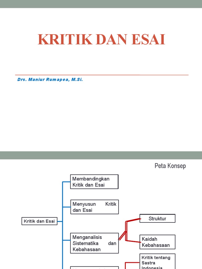 Materi Kritik Dan Esai | PDF
