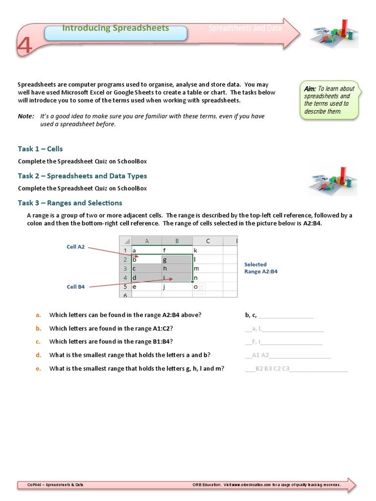 Introducing Spreadsheets | PDF | Spreadsheet | Worksheet