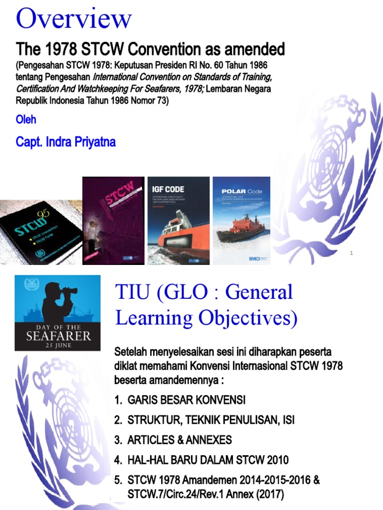 1.1 Overview STCW | PDF | Water Transport | Shipping