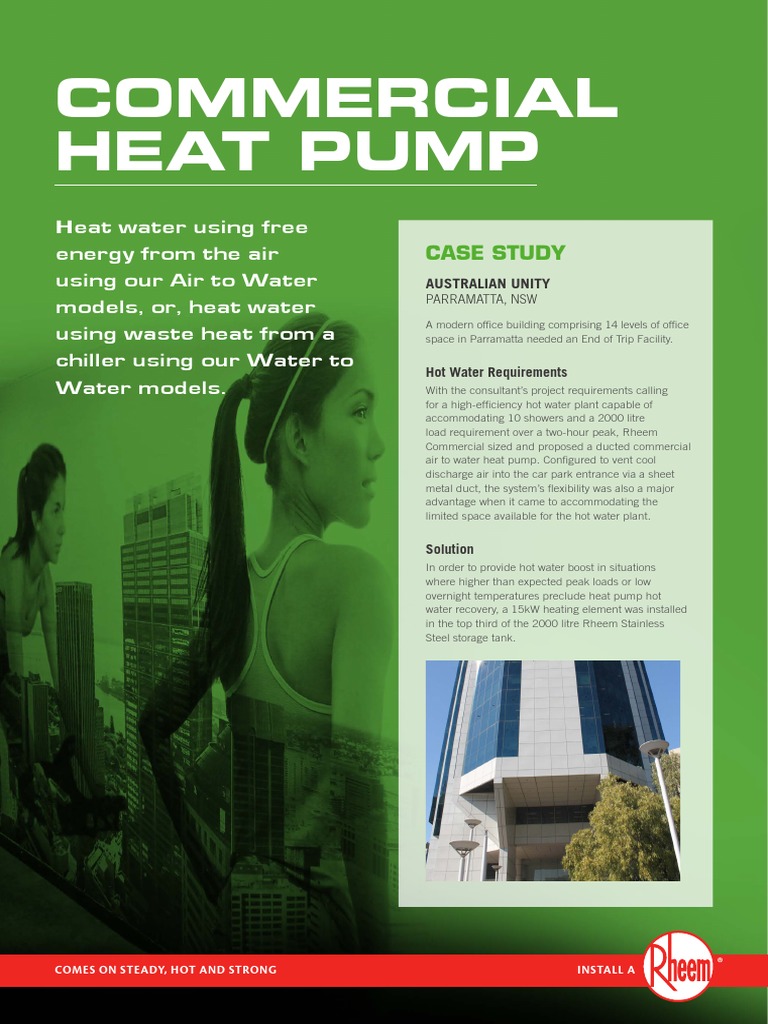 RHE311 - Rheem Heat Pump Brochure V4-2 | PDF | Water Heating | Heat Pump