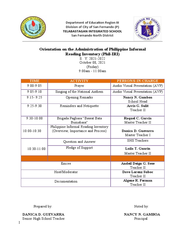 MATRIX For The Orientation | PDF
