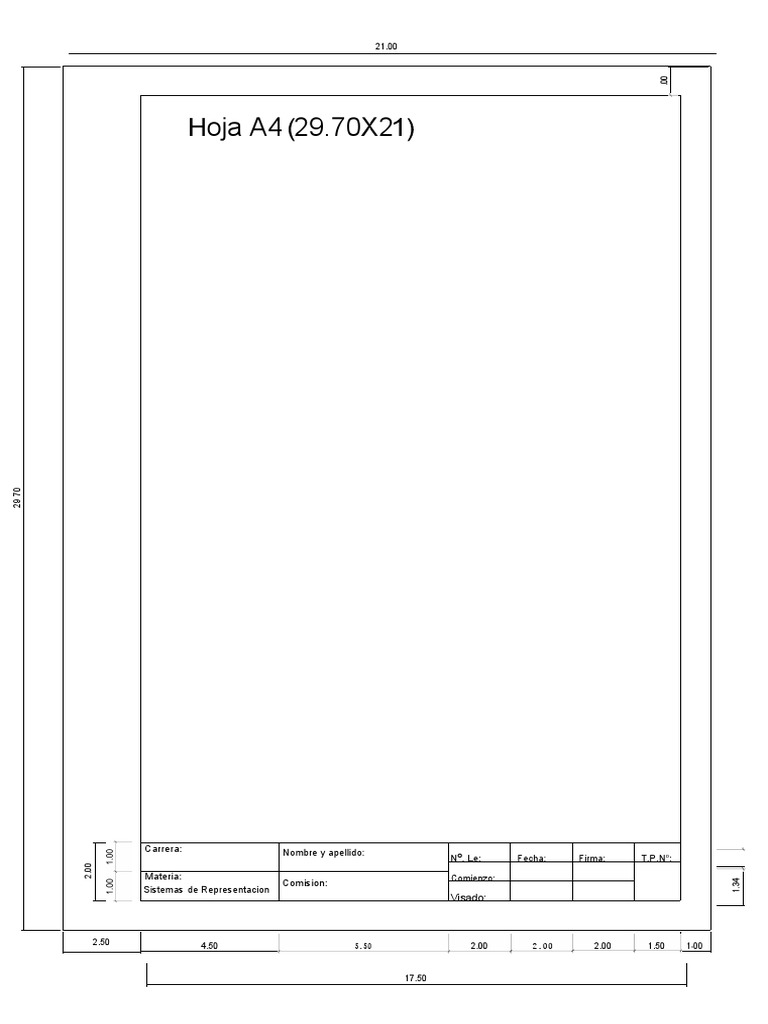 Hoja A4 y Rotulo | PDF
