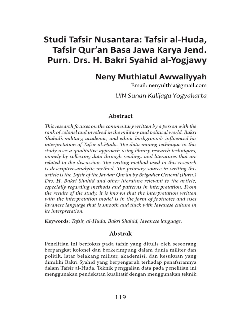 Tafsir Nusantara 1 | PDF | Agama & Spiritualitas