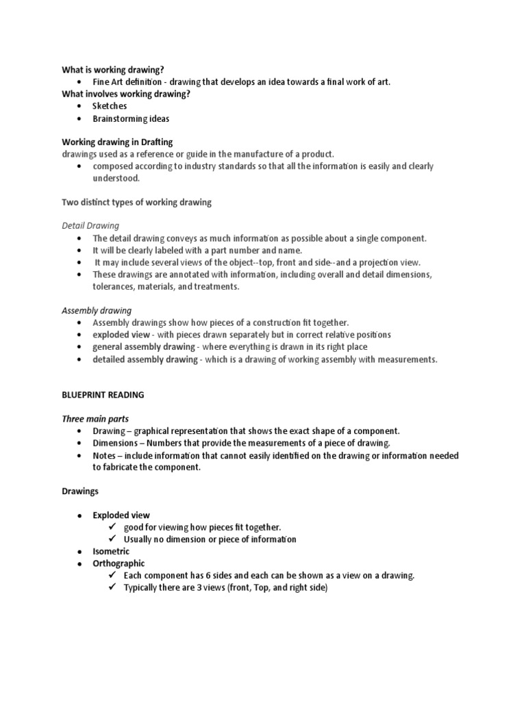 What Is Working Drawing | PDF | Art