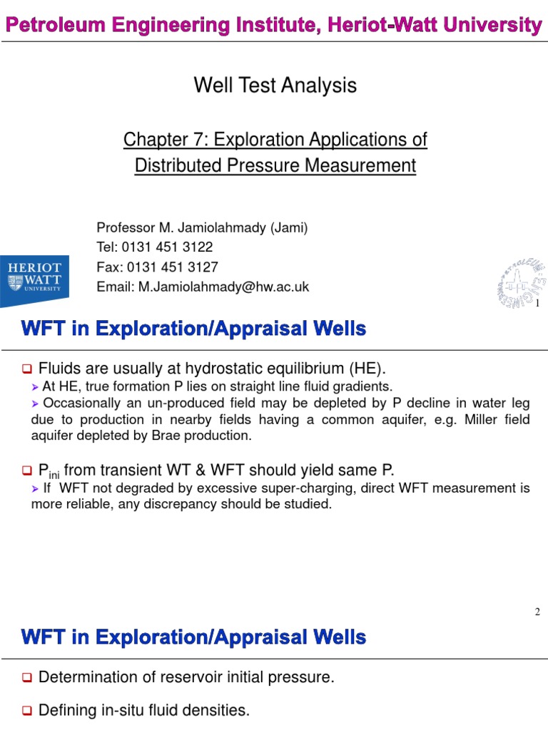 Chapter 7 Exploration Applications of Distributed Pressure Measurement ...