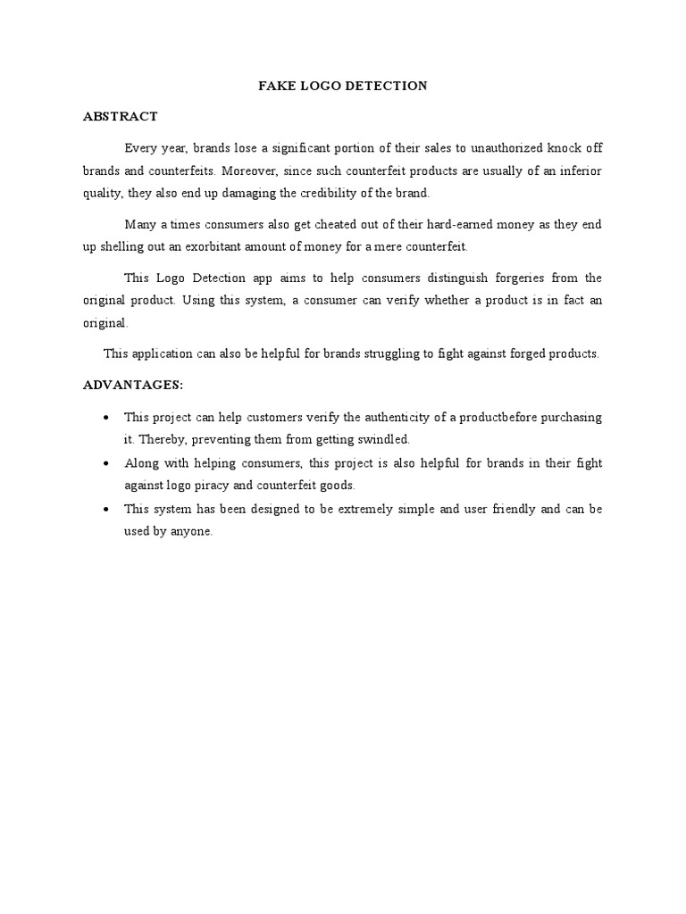 Fake Logo Detection | PDF