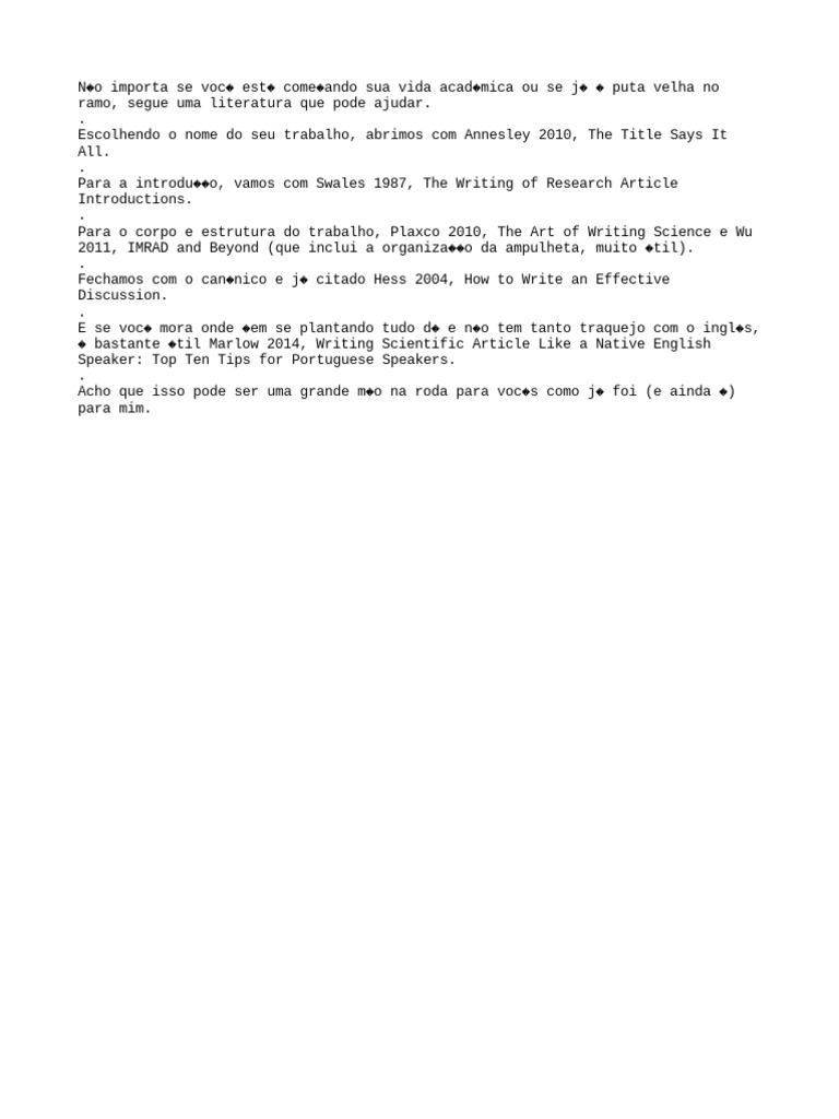 Como Escrever Um Artigo | PDF