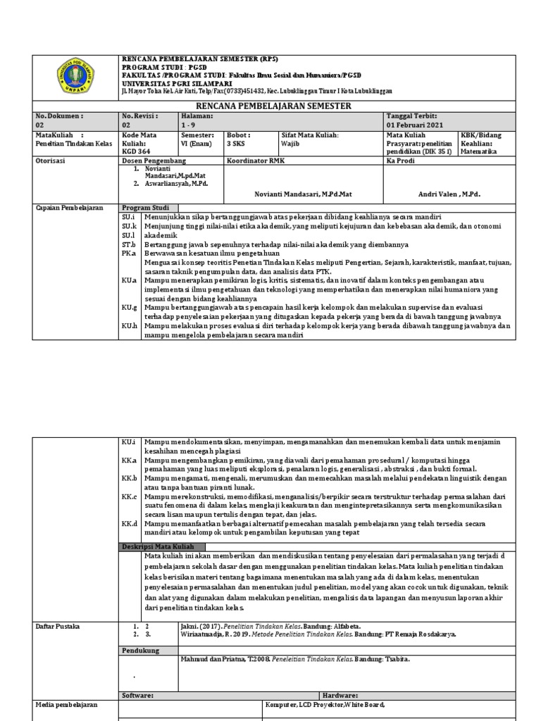 RPS MK PTK | PDF | Seni