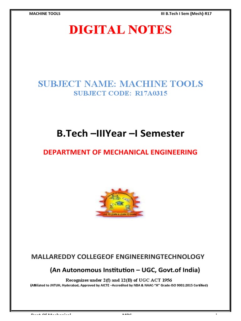 MP Notes | PDF | Machining | Steel