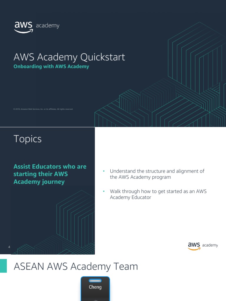 ASEAN AWS Academy Quickstart | Download Free PDF | Amazon Web Services ...
